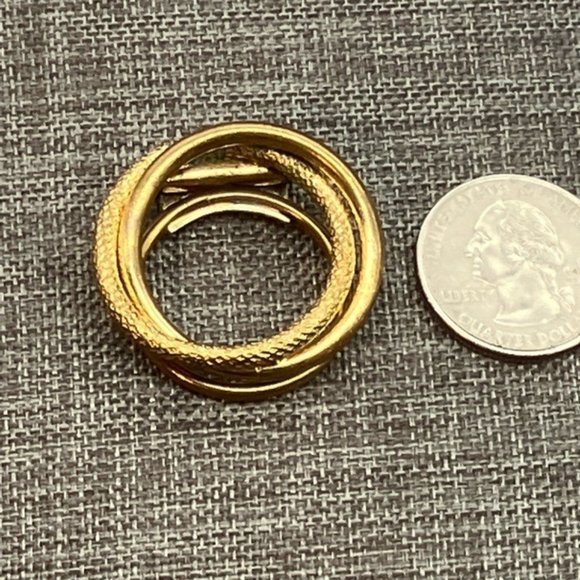 Vintage | Accessories | Western Germany Scarf Clip As Is Gold Hoops ...